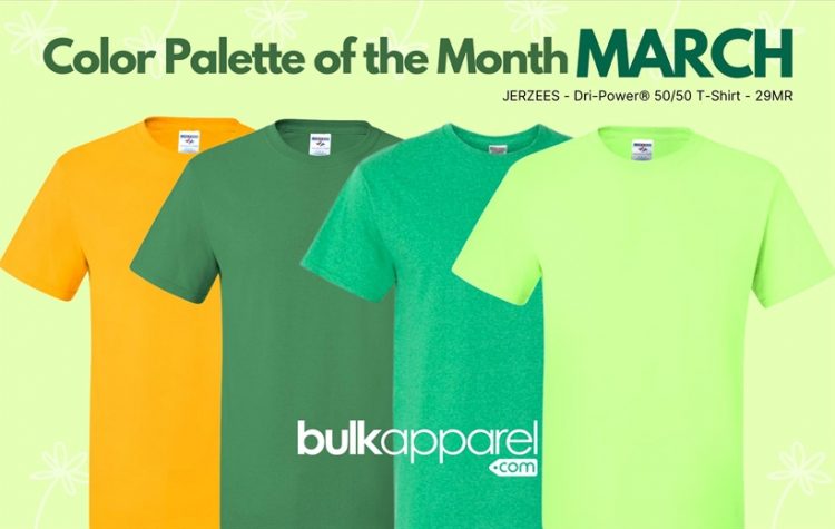 Color Palette of the Month: March - bulkapparel