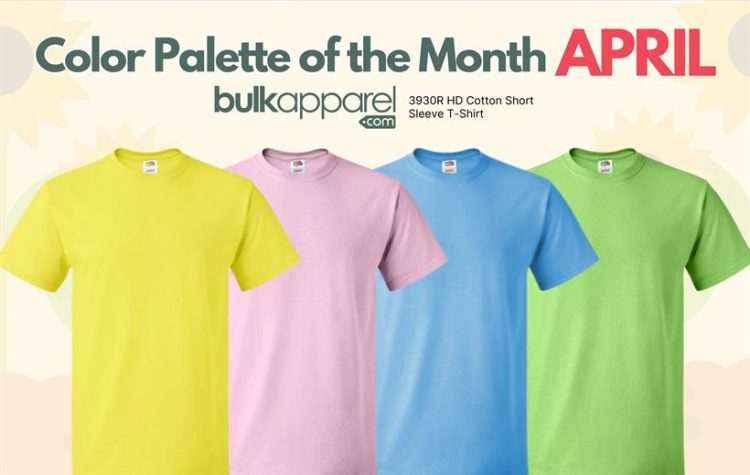 Color Palette of the Month: April - bulkapparel